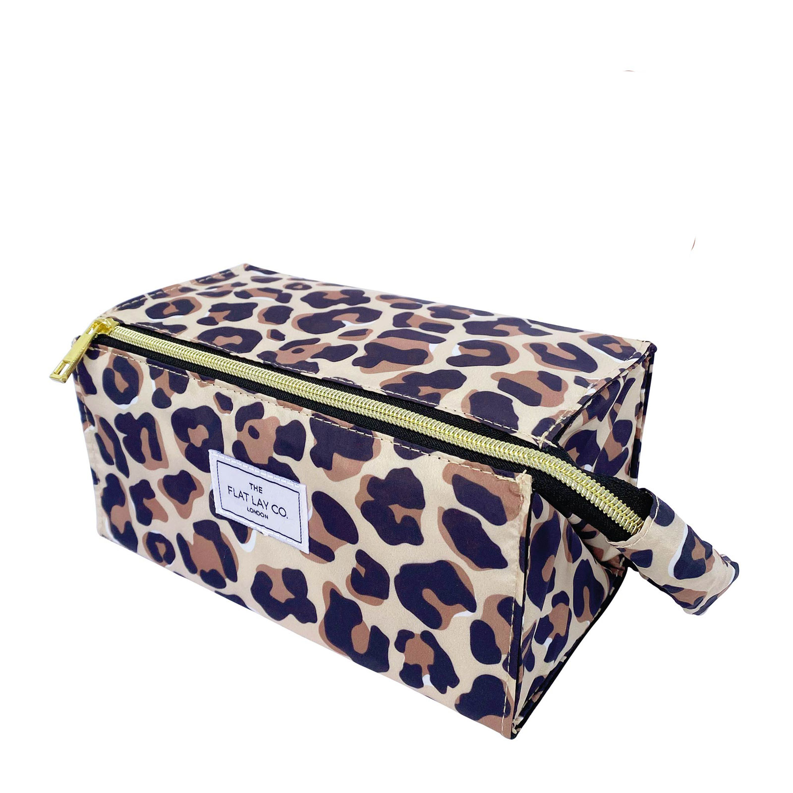 The Flat Lay Co. Open Flat Makeup Box Bag Leopard Print | FEELUNIQUE