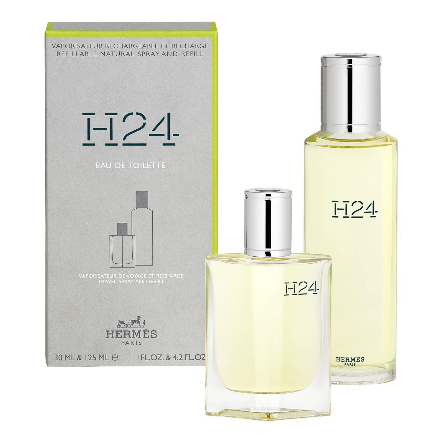 Hermès H24 Eau de Toilette Refillable Spray Bottle Refill 155ml ...