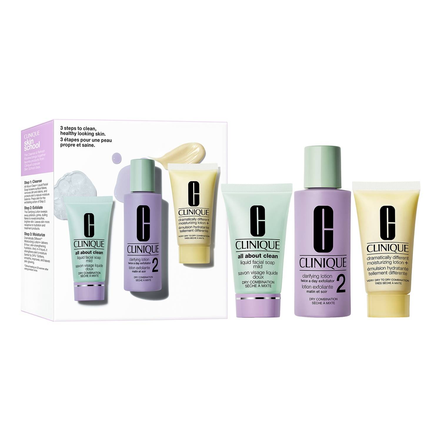 CLINIQUE 3 Steps Kit Skin Type 2 | SEPHORA UK