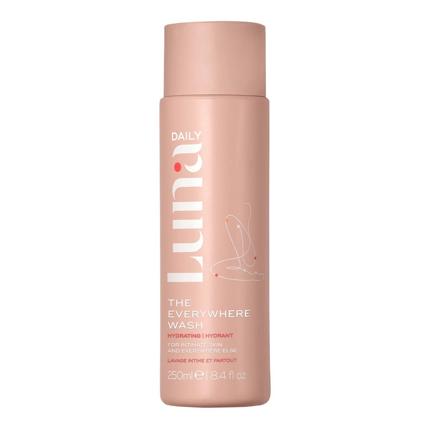 LUNA DAILY The Everywhere Wash - Hydrating with Prebiotics, Vitamins and Omegas 250ml | SEPHORA UK