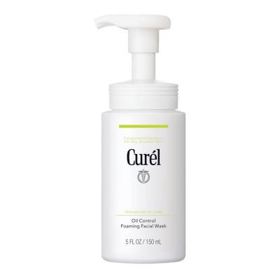 CUREL Skin Balancing Care Oil Control Foaming Facial Wash 150ml ...