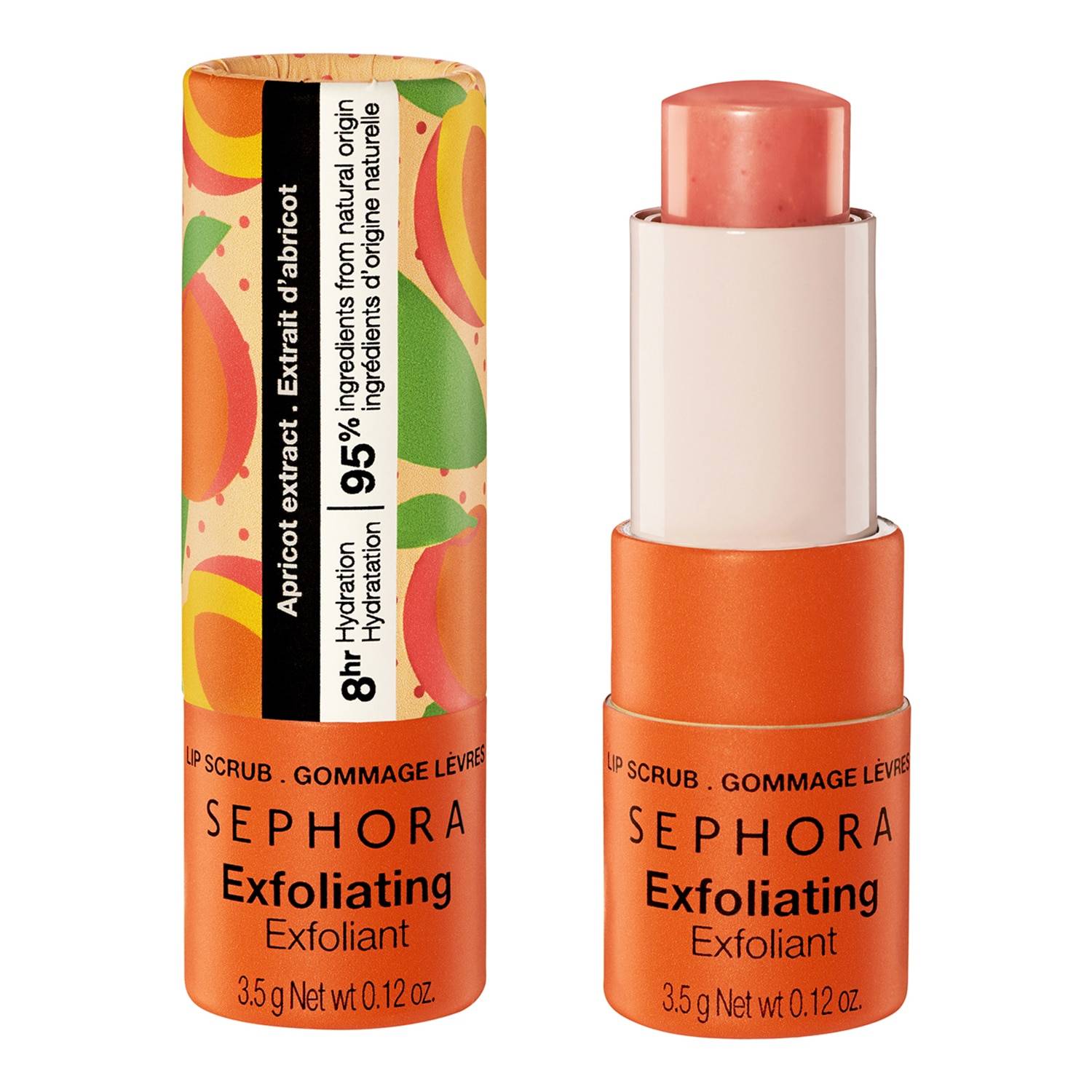 SEPHORA COLLECTION Exfoliating Lip Scrub 8h Hydration 3.5g Apricot ...