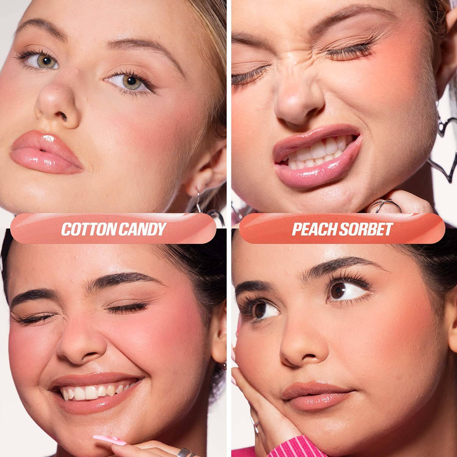 HUDA BEAUTY Baby Blush Duo Cotton Candy and Peach Sorbet | SEPHORA UK