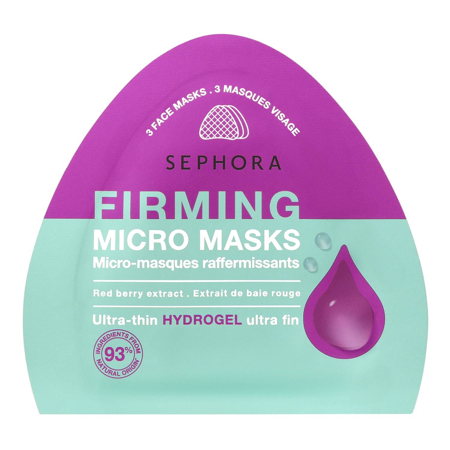 SEPHORA COLLECTION Micro Masks Ultra-Thin Hydrogel Masks Firming x 3 ...