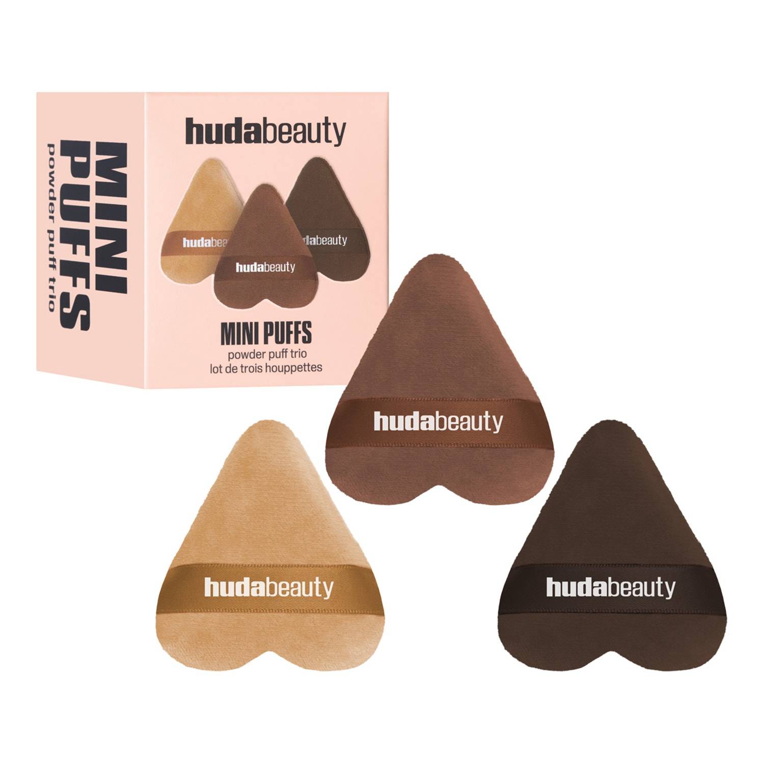 HUDA BEAUTY Accessories Easy Bake Powder Puff Trio | SEPHORA UK