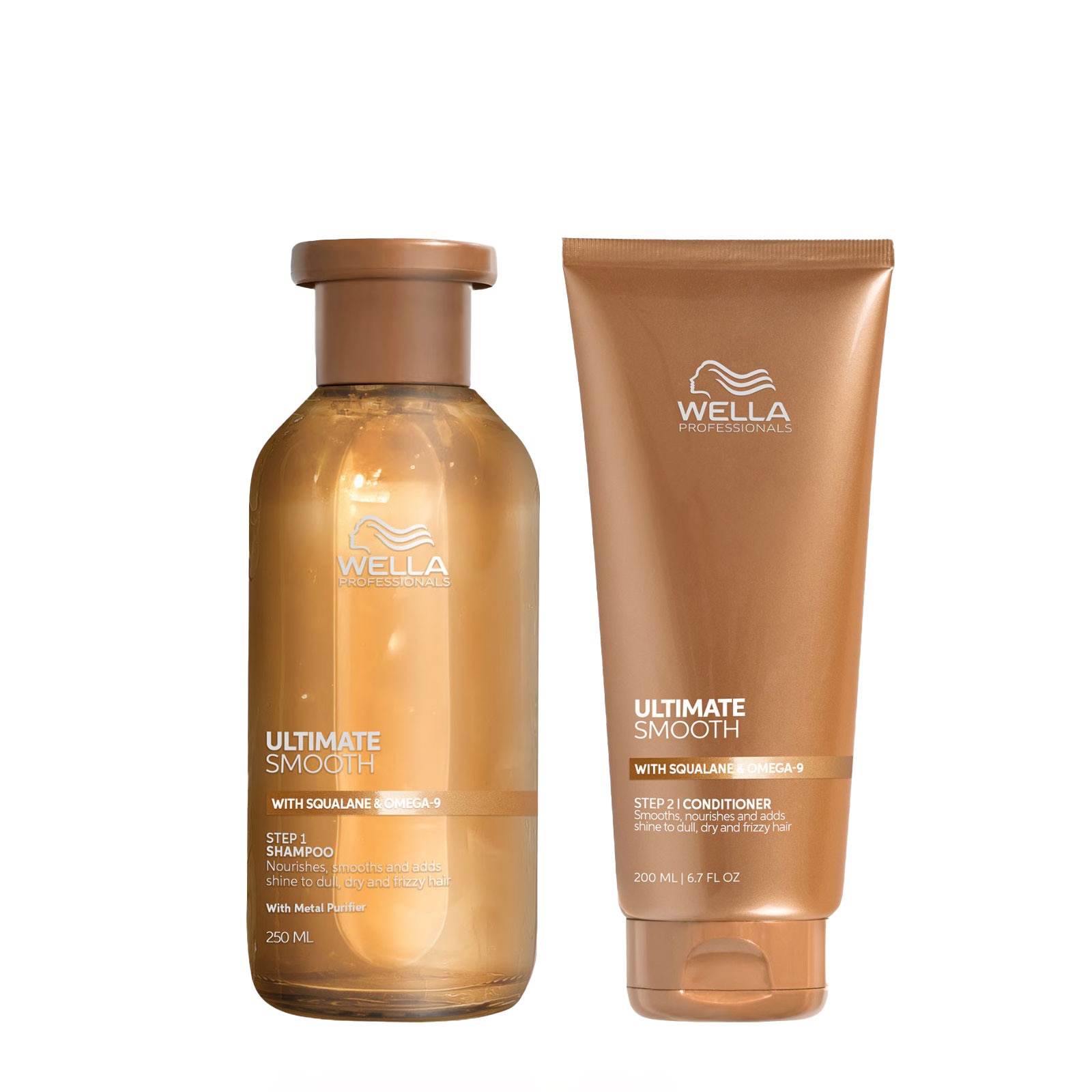 Wella Professionals Care Ultimate Smooth Shampoo and Conditioner Bundle ...