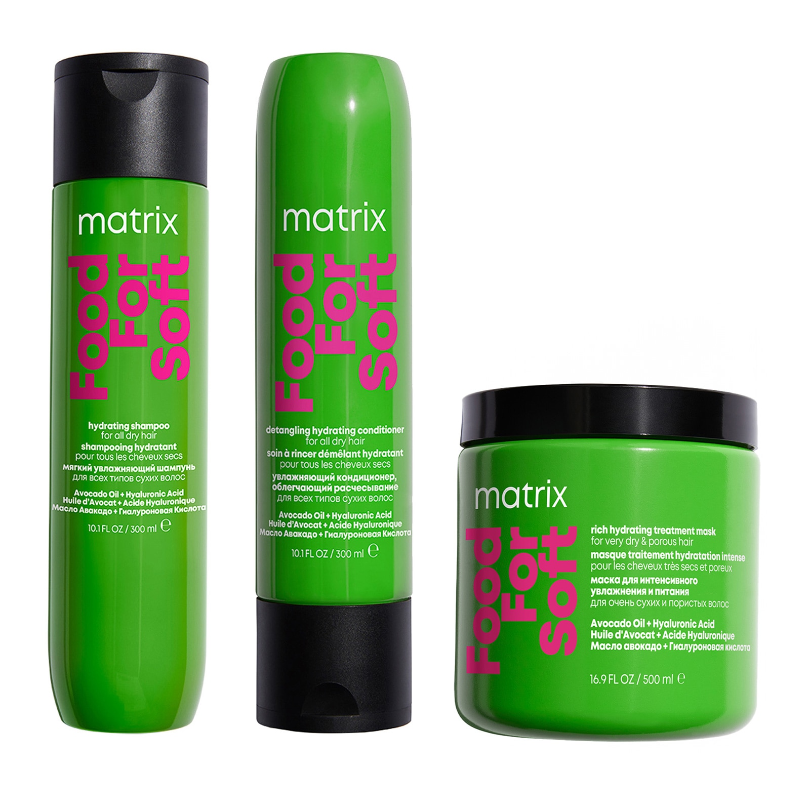 Matrix Food for Soft Shampoo, Conditioner and Mask Trio for Dry Hair ...