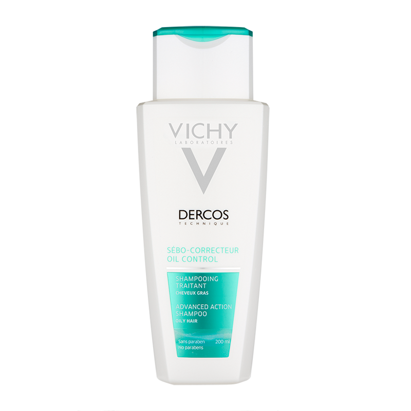 Vichy Dercos Oil Control Treatment Shampoo 200ml - Feelunique